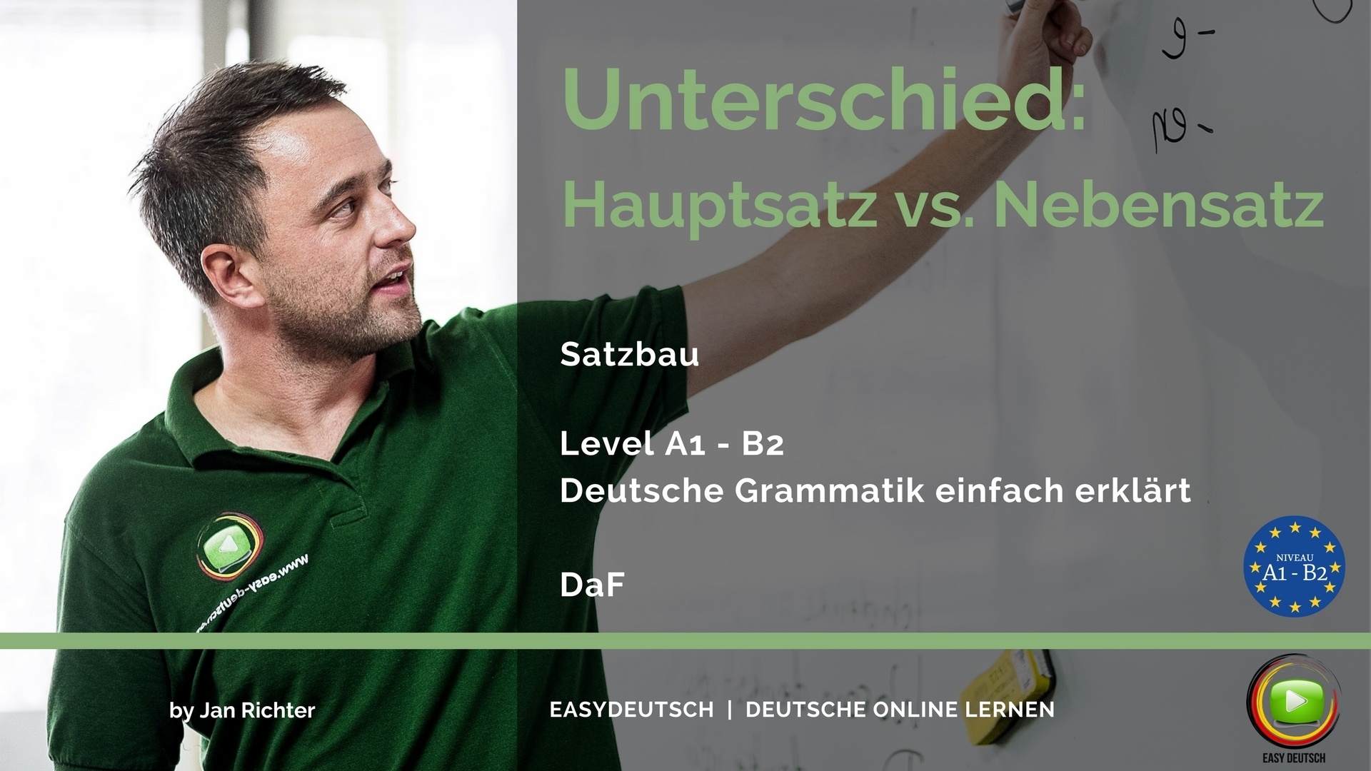Difference between Main Clauses and Subordinate Clauses | German ...